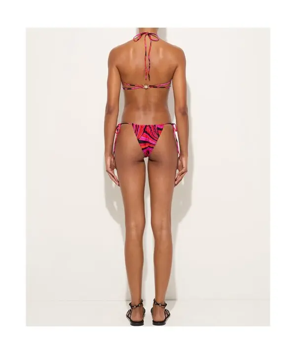 Emilio Pucci Marmo Triangle Bikini Top - Red