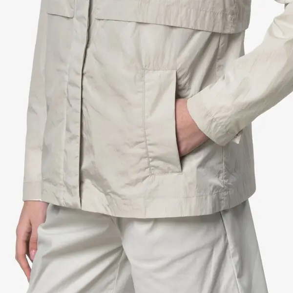 K-WAY Zip Up Hooded Jacket With Logo Patch