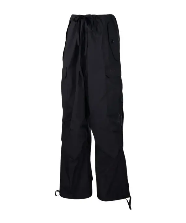 P.a.r.o.s.h Cargo Pants With Drawstring And Adjustable Hem - Black
