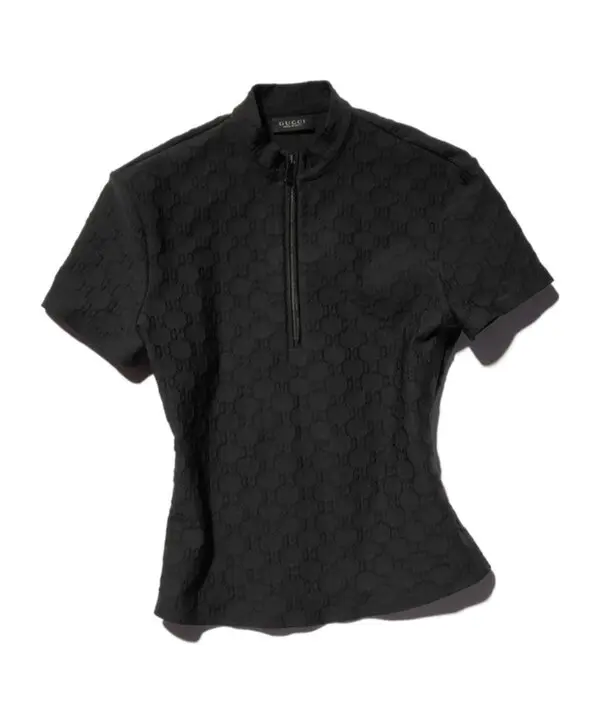 Gucci Gg Jersey Jacquard T-shirt - Black