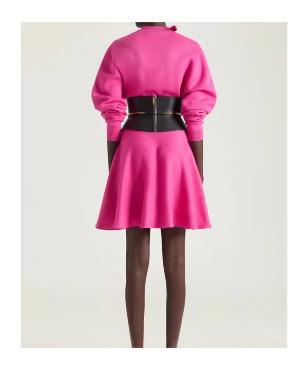 Givenchy Wool And Cotton Dress With Bow Detail