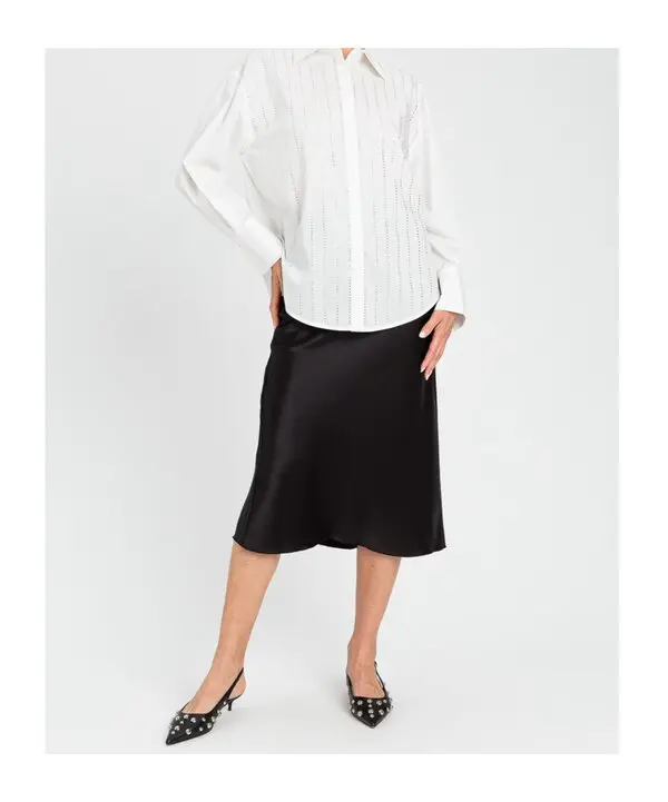 TWINSET Long-sleeved Shirt With Curved Hem