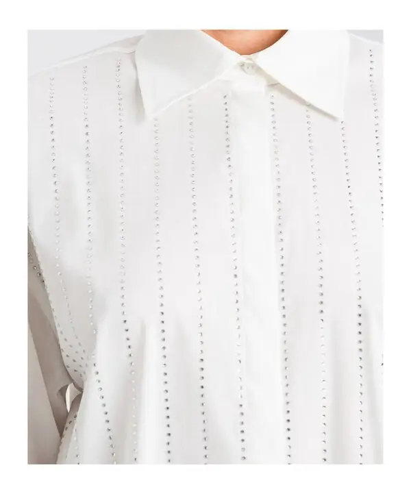 TWINSET Long-sleeved Shirt With Curved Hem