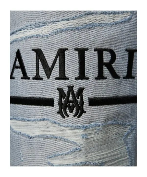 Amiri Bar Logo Straight Jeans