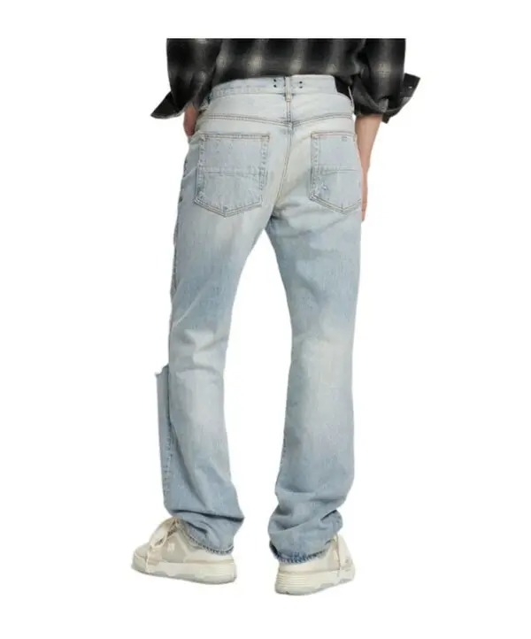 Amiri Bar Logo Straight Jeans
