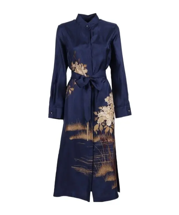 Max Mara Falange Floral Print Maxi Dress