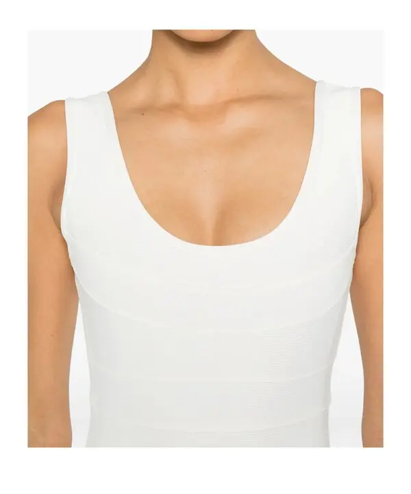 Herve Leger Amara Mini Dress - Alabaster