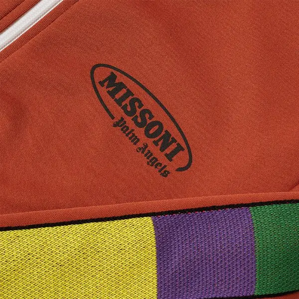 Palm Angels X Missoni Sport Logo Print Track Jacket - Brown