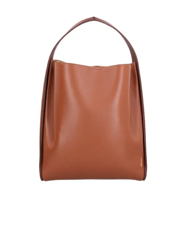 JIL SANDER Pivot Bucket Bag - Brown