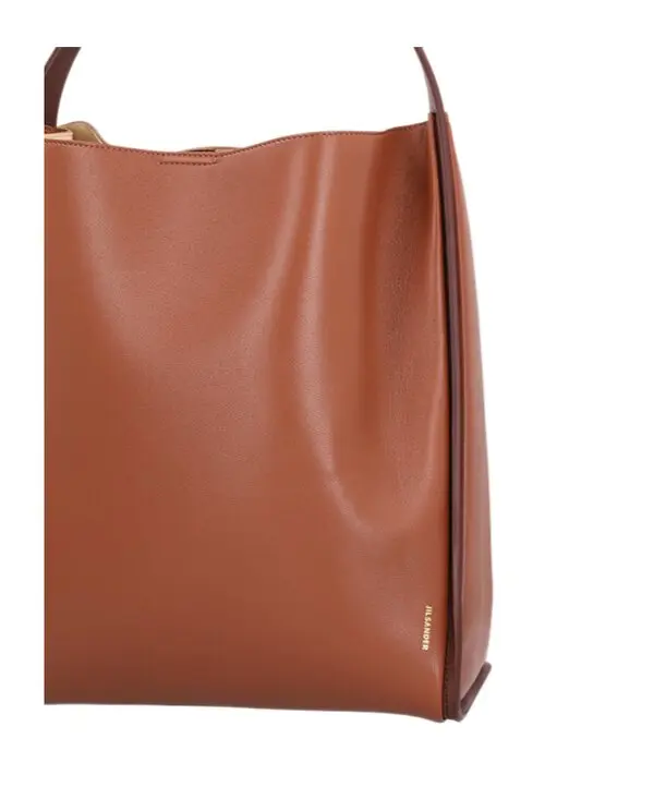 JIL SANDER Pivot Bucket Bag - Brown