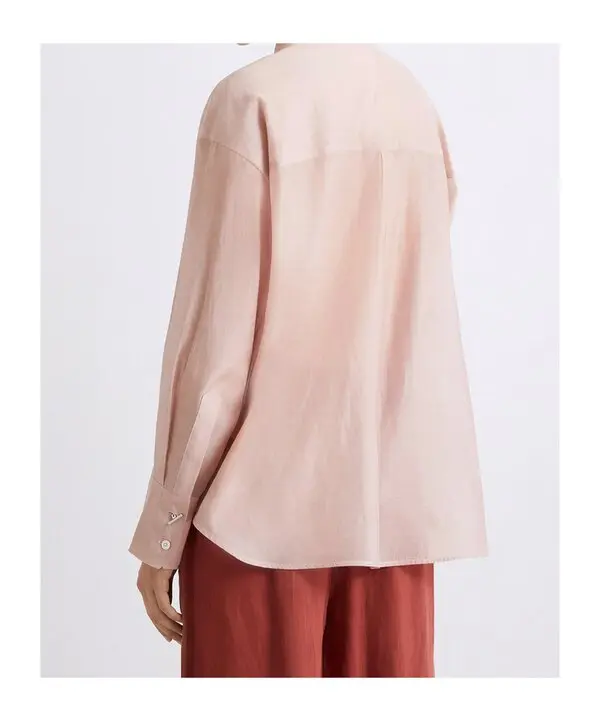 Marella Cotton And Silk Voile Shirt - Pink Tones