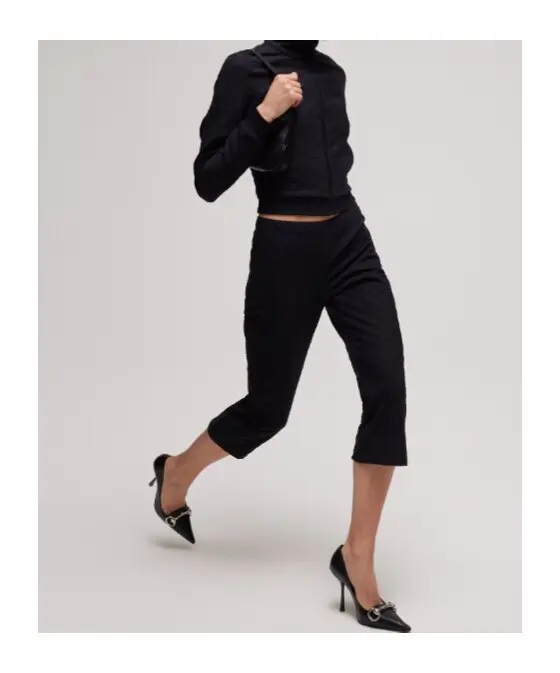 Gucci Textured Jersey Capri Pants