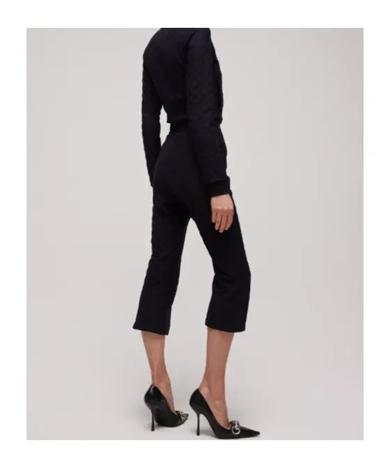 Gucci Textured Jersey Capri Pants