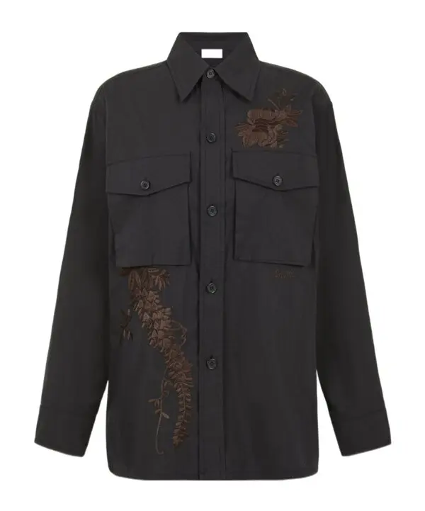 P.a.r.o.s.h Embroidered Long Sleeve Shirt