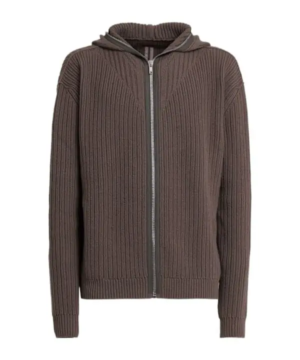 Rick Owens Zipped Wool Hoodie
