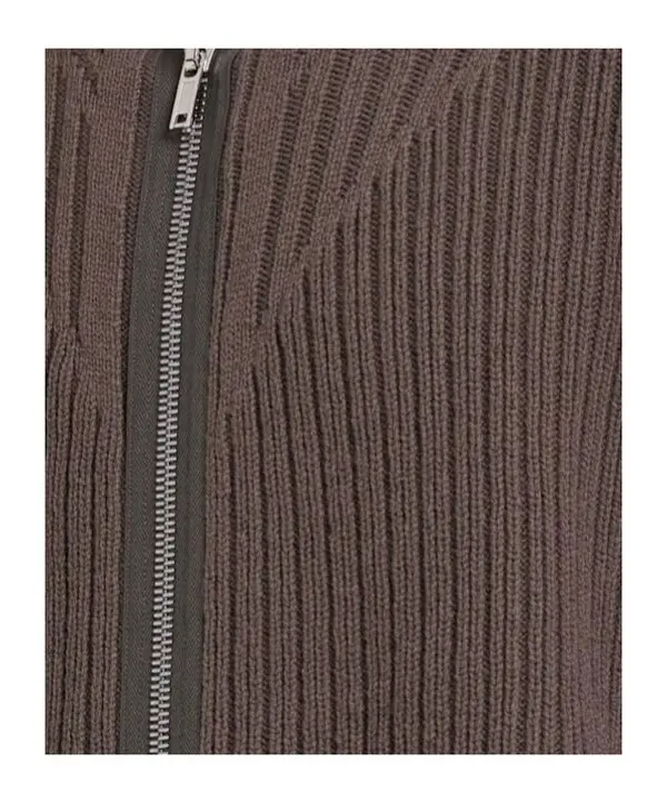 Rick Owens Zipped Wool Hoodie
