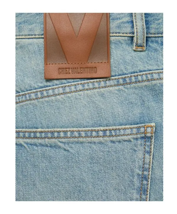 Valentino Garavani Washed Cotton Denim Jeans