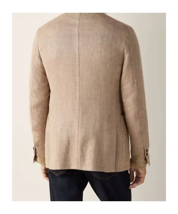 Zegna Silk And Linen Jacket - Beige