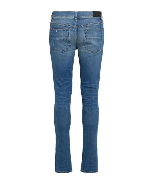 Amiri Stack Cotton Denim Jeans - Blue