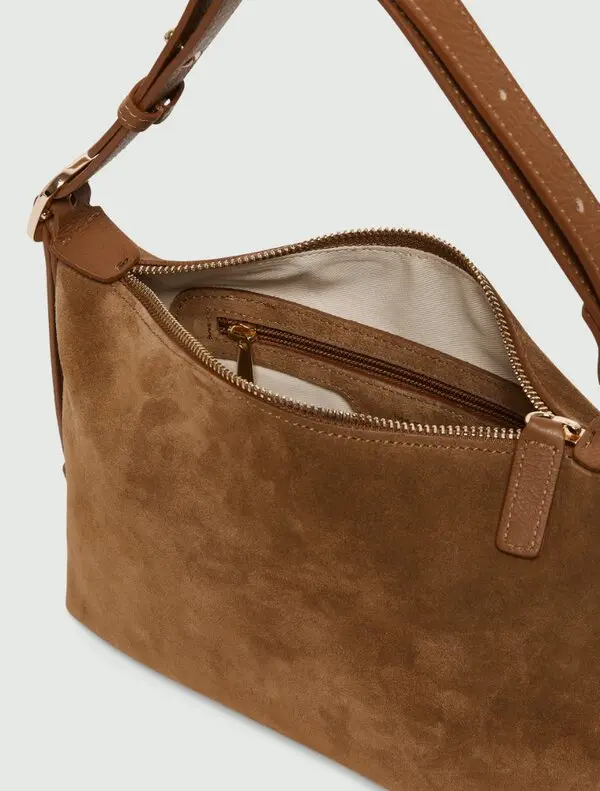 Marella Compact Suede Bucket Bag