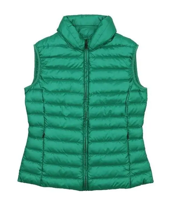 Max Mara Quilted Logo Vest - Green