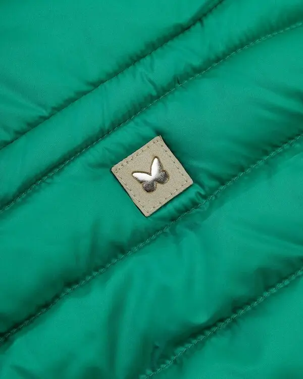 Max Mara Quilted Logo Vest - Green