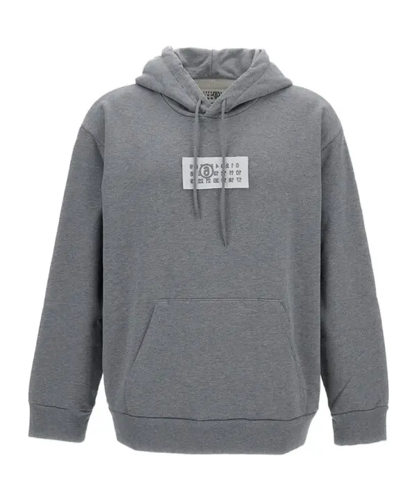 MAISON MARGIELA Logo Patch Hoodie - Gray