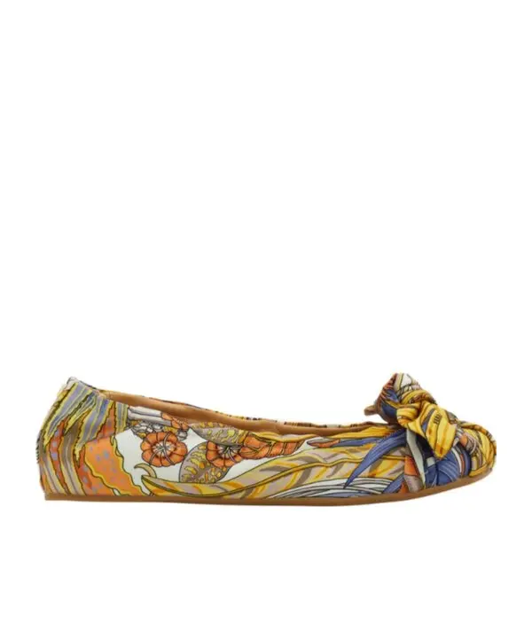 FERRAGAMO Embellished Bow Ballet Flats - Multicolor