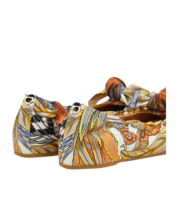 FERRAGAMO Embellished Bow Ballet Flats - Multicolor