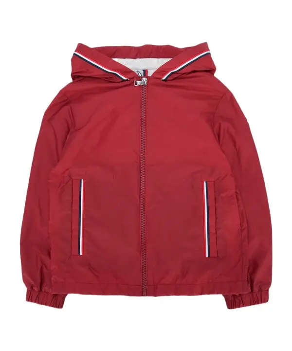 Moncler Granduc Hooded Zipped Windbreaker Jacket - Red