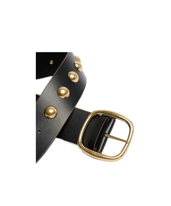 Chloé Midnight Buckle Leather Belt - Black