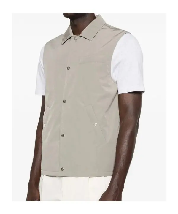 Brunello Cucinelli Sleeveless Padded Gilet - Nude