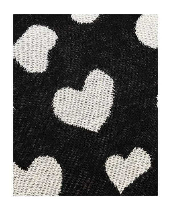Sportmax Heart Pattern Pullover - Black