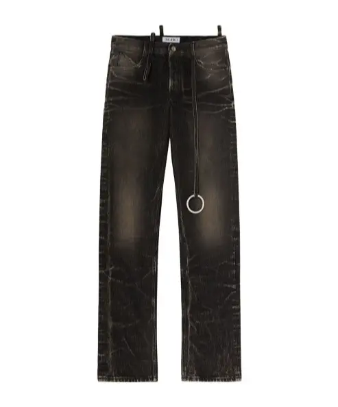 Attico Belt-loop Jeans