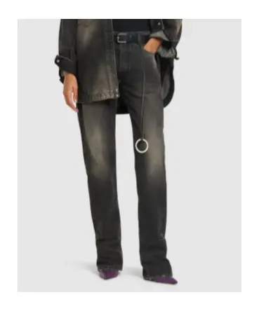 Attico Belt-loop Jeans