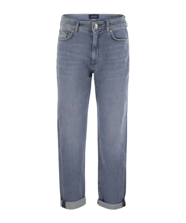 Sportmax Straight Leg Jeans With Belt Loops - Gray