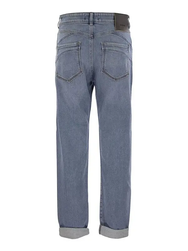 Sportmax Straight Leg Jeans With Belt Loops - Gray