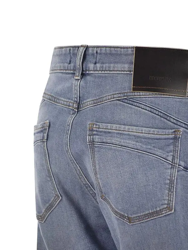 Sportmax Straight Leg Jeans With Belt Loops - Gray