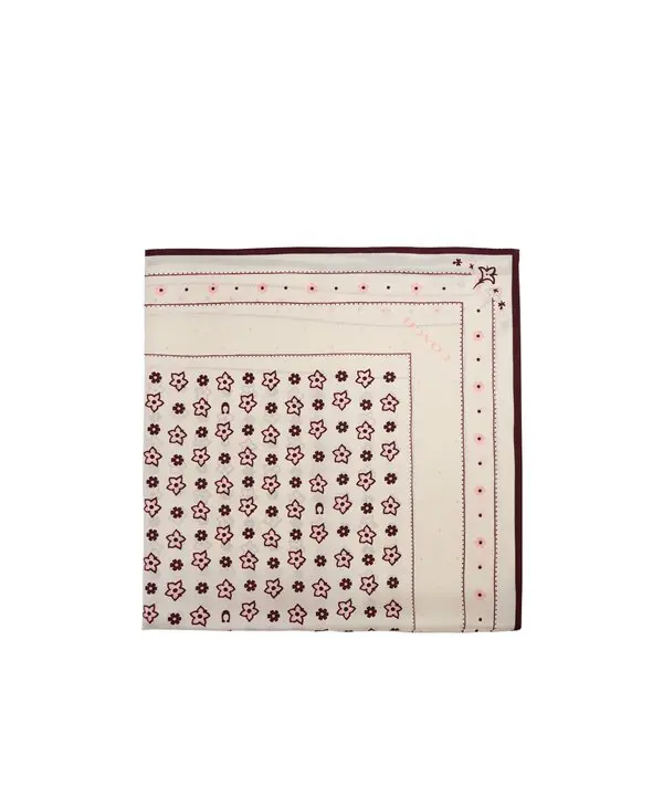 COACH Floral Patterned Silk Scarf