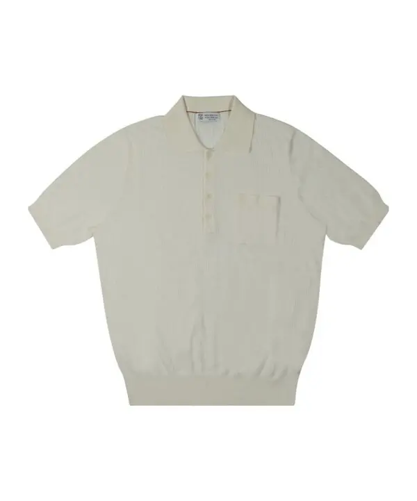 Brunello Cucinelli Short-sleeved Knit Polo Shirt