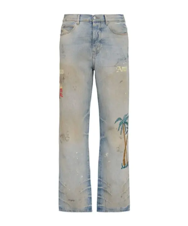 Amiri Sinner Embroidered Jeans
