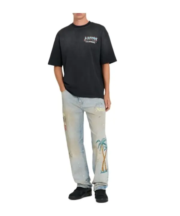Amiri Sinner Embroidered Jeans