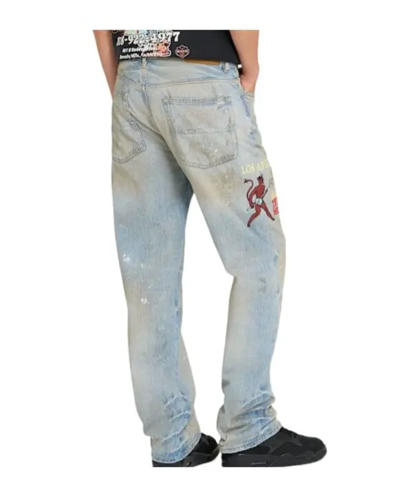 Amiri Sinner Embroidered Jeans