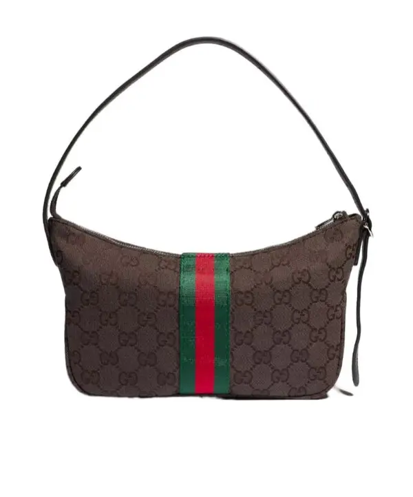 Gucci Lunetta Small Crossbody Bag - Dark Brown