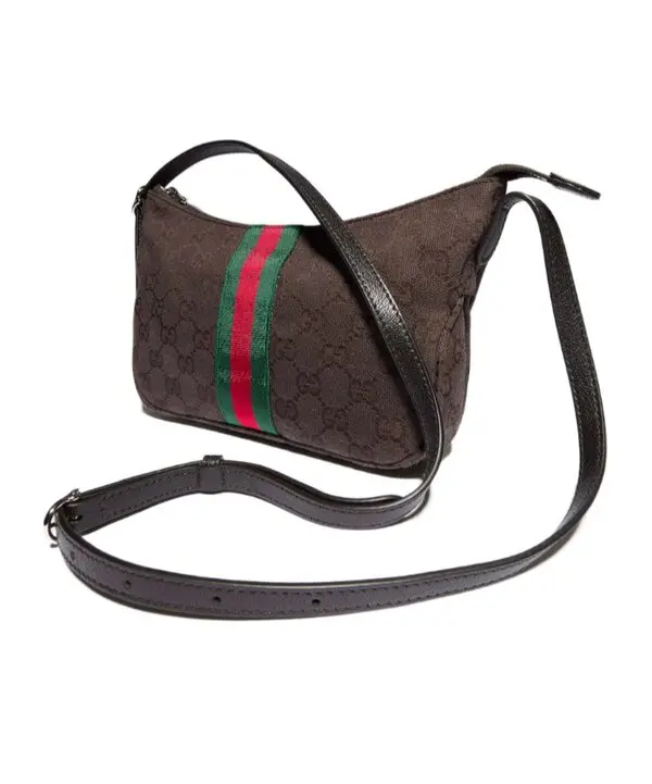 Gucci Lunetta Small Crossbody Bag - Dark Brown