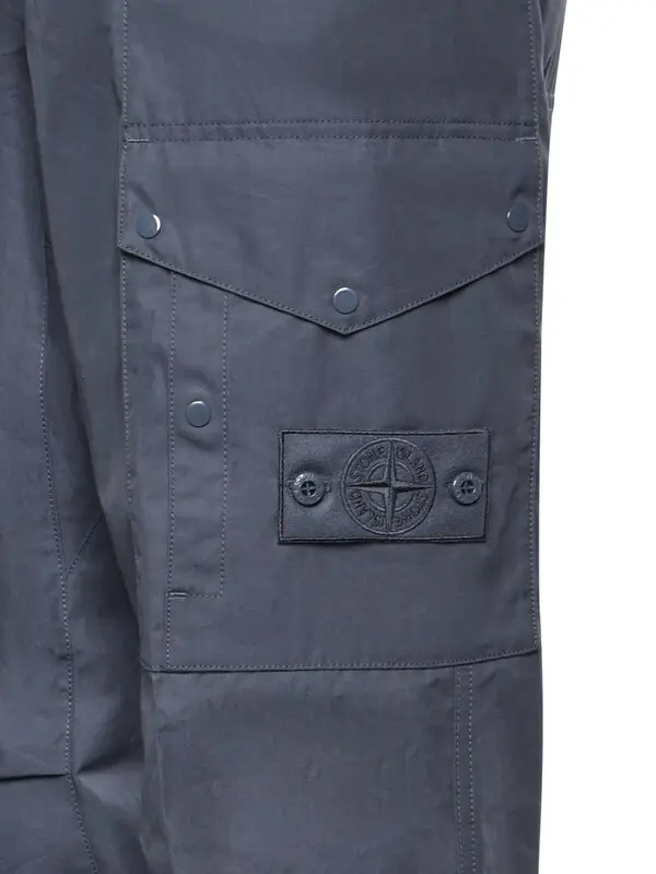 Stone Island Elasticated Cargo Pants - Blue