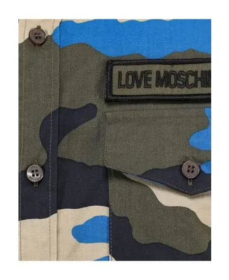 Moschino Lapel Short-sleeved Shirt
