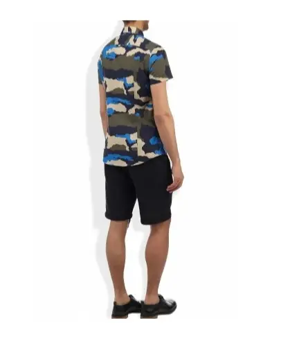Moschino Lapel Short-sleeved Shirt