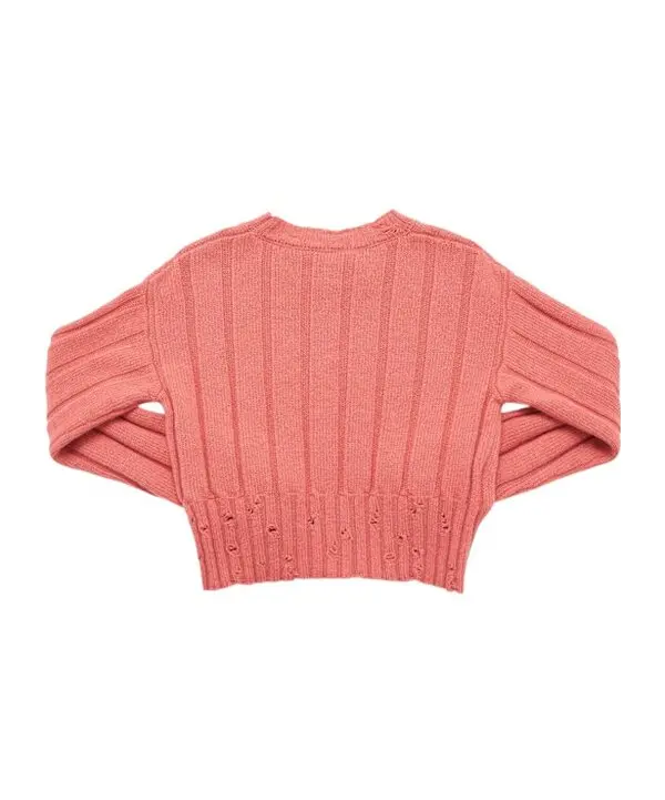 Marni Viscose Blend Knit Sweater With Embroidered Logo