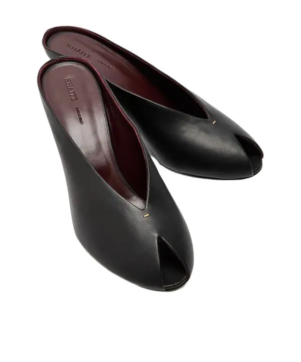 Khaite Open-toe Leather Mules